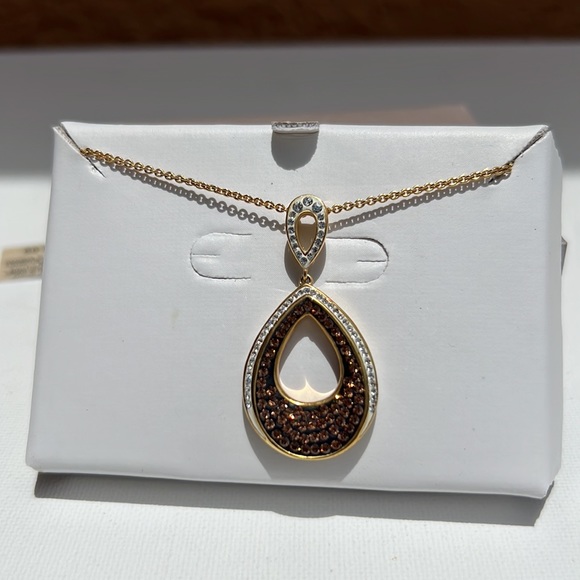 Jewelry | 1kt Gold Over Bronze Pendant Pear Dangle | Poshmark